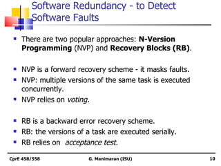 Fault tolerance | PPT