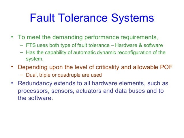 Fault tolerance and computing