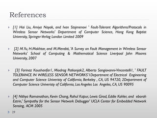 Fault tolerance in wsn | PDF