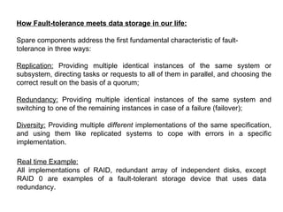 Fault Tolerance System | PPT
