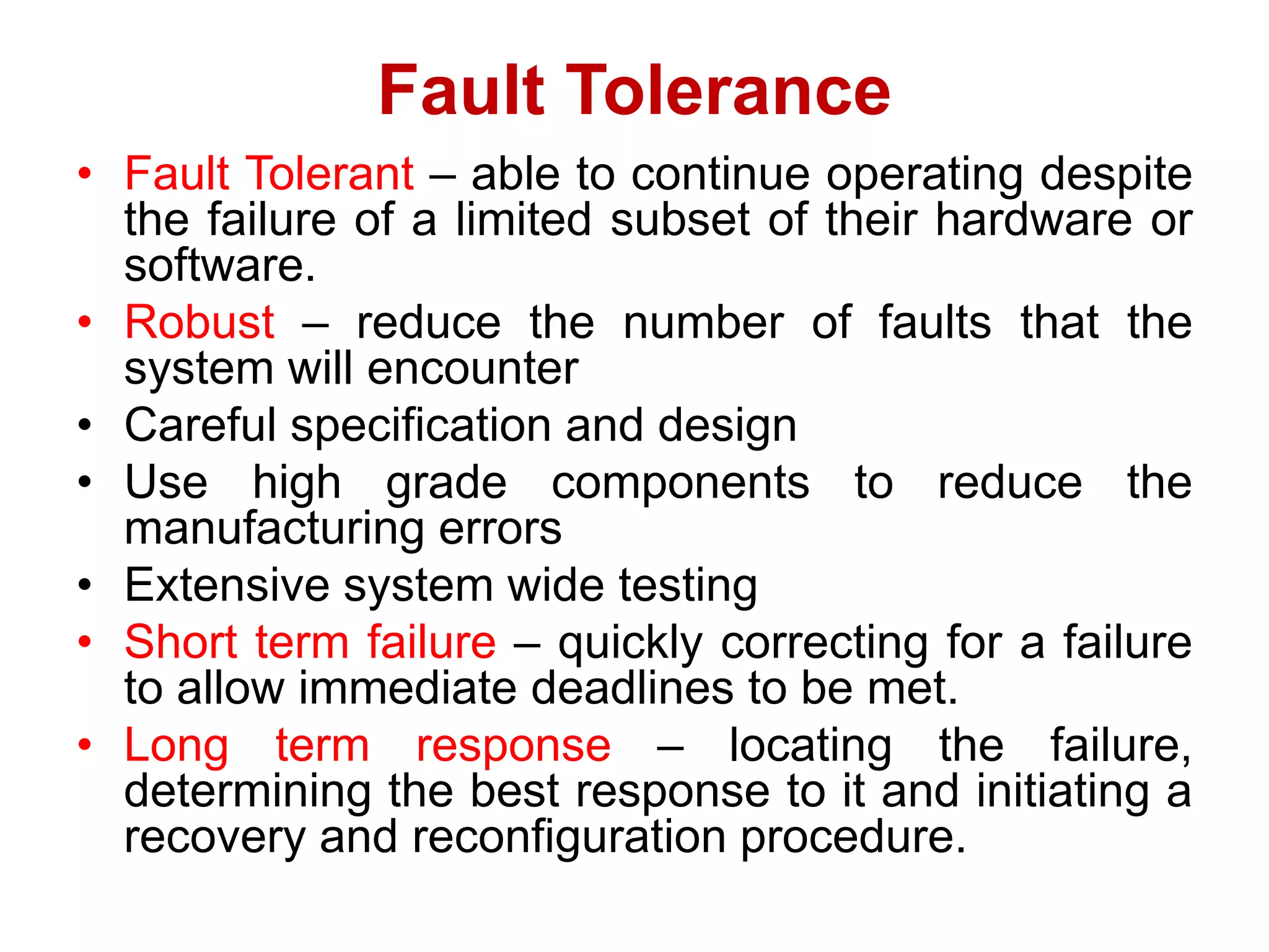 Fault tolerance techniques | PPTX