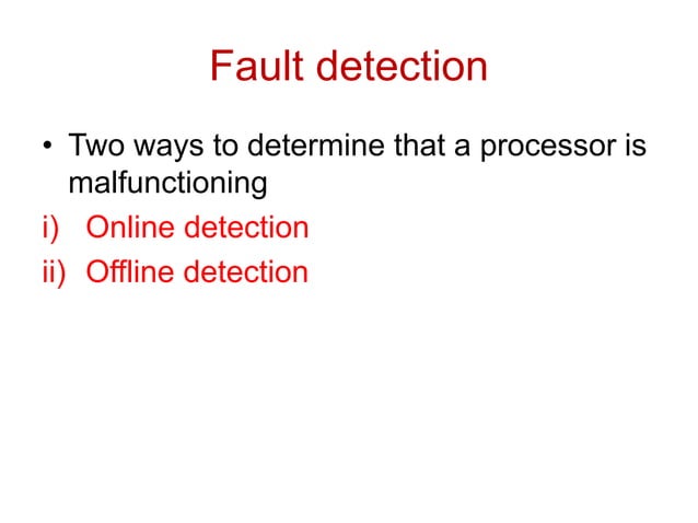 Fault tolerance techniques | PPTX