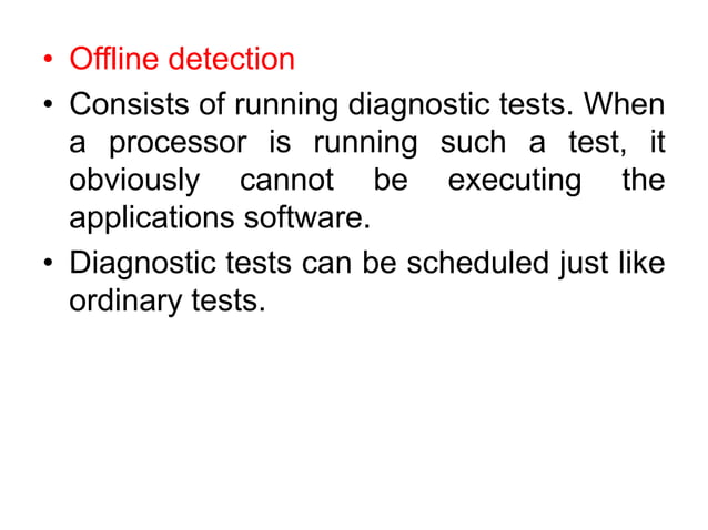 Fault Tolerance Techniques Pptx
