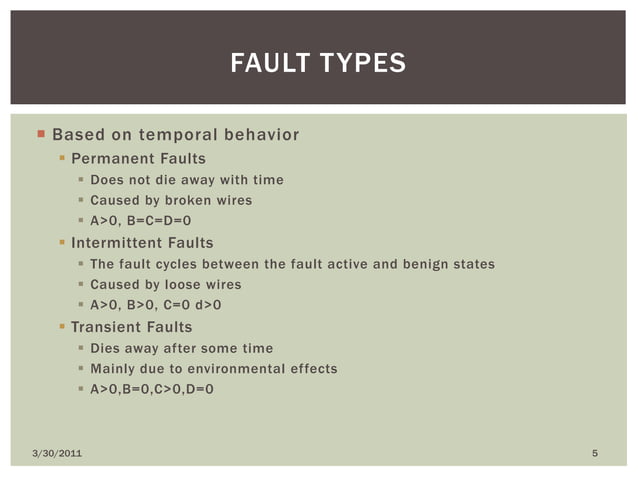 Fault tolerance techniques tsp | PPT