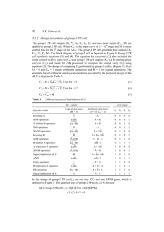 Approach to design a high performance fault-tolerant reversible ALU | PDF