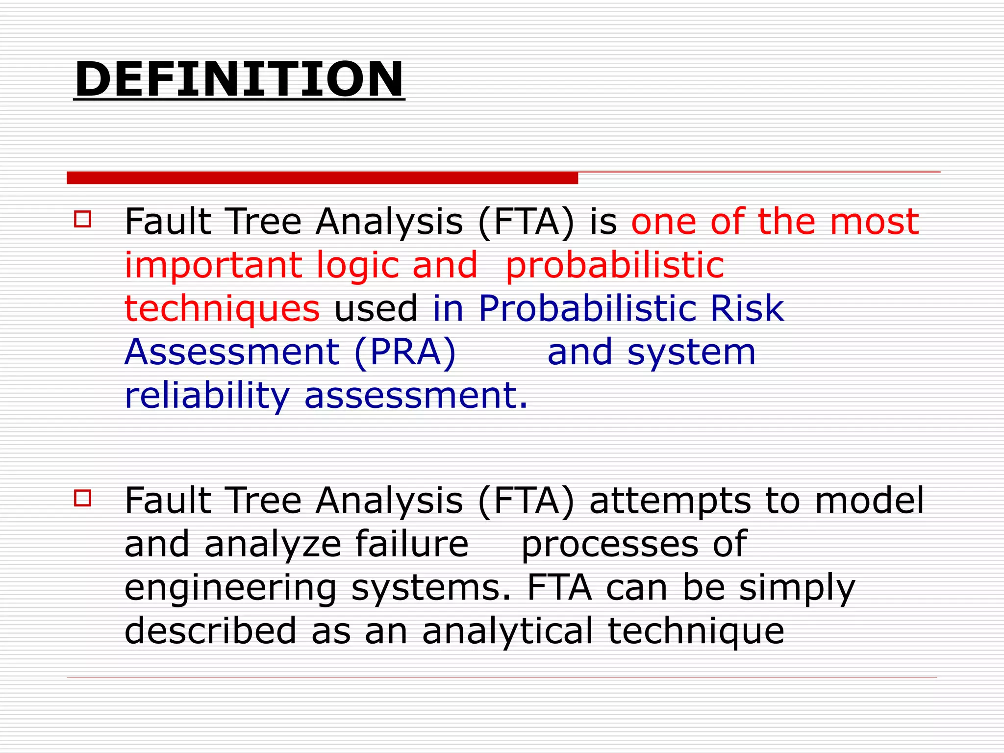 Fault Tree Analysis Ppt Computer Software And Applications Computing