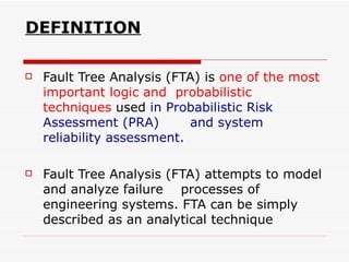 Fault Tree Analysis | PPT