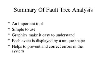 Fault Tree Analysis CONCEPTS WITH ADVANTAGES | PPT