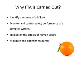 FAULT TREE ANALYSIS (FTA) SEMINAR PRESENTATION | PPTX