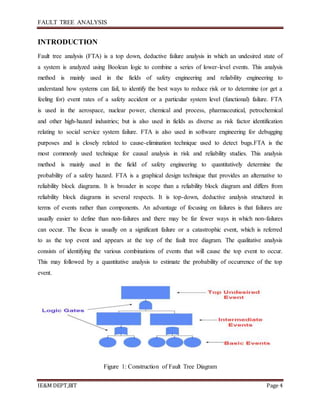 Fault tree analysis semiar report | PDF