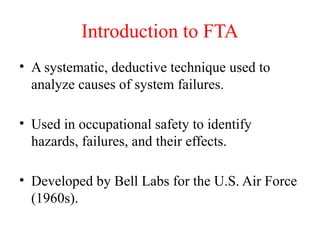 Fault_Tree_Analysis_Presentation for engineering | PPTX