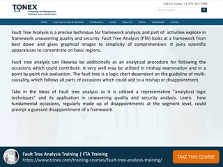 Fault Tree Analysis FTA Training | PPTX