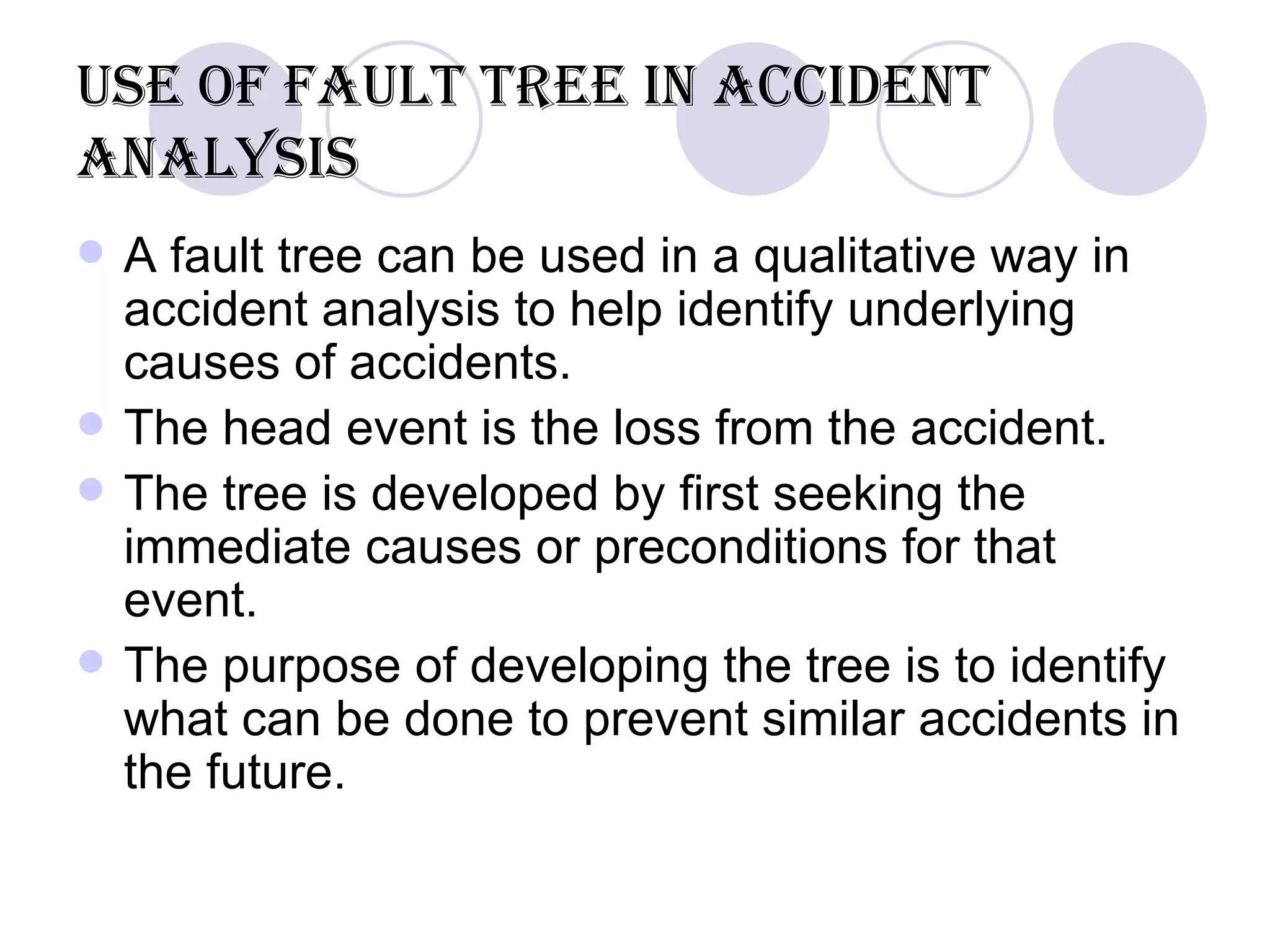 Fault tree and event tree in risk analysis | PPT