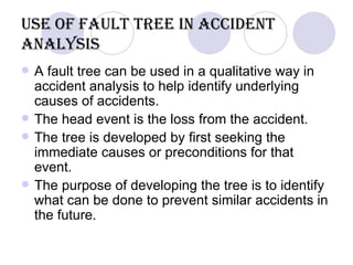 Fault tree and event tree in risk analysis | PPT