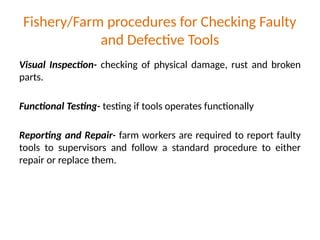 FAULTY AND DEFECTIVE TOOLS INSTRUMENT TVL | PPT