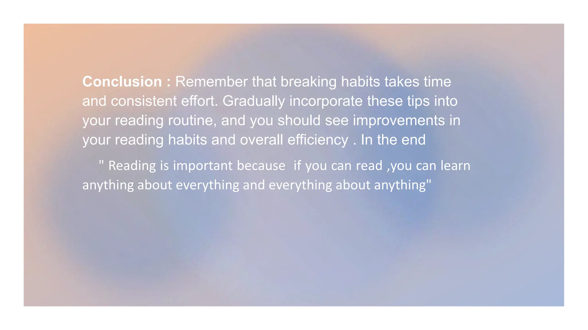 Faulty reading habits By Muteeba Aslam.pptx | Education