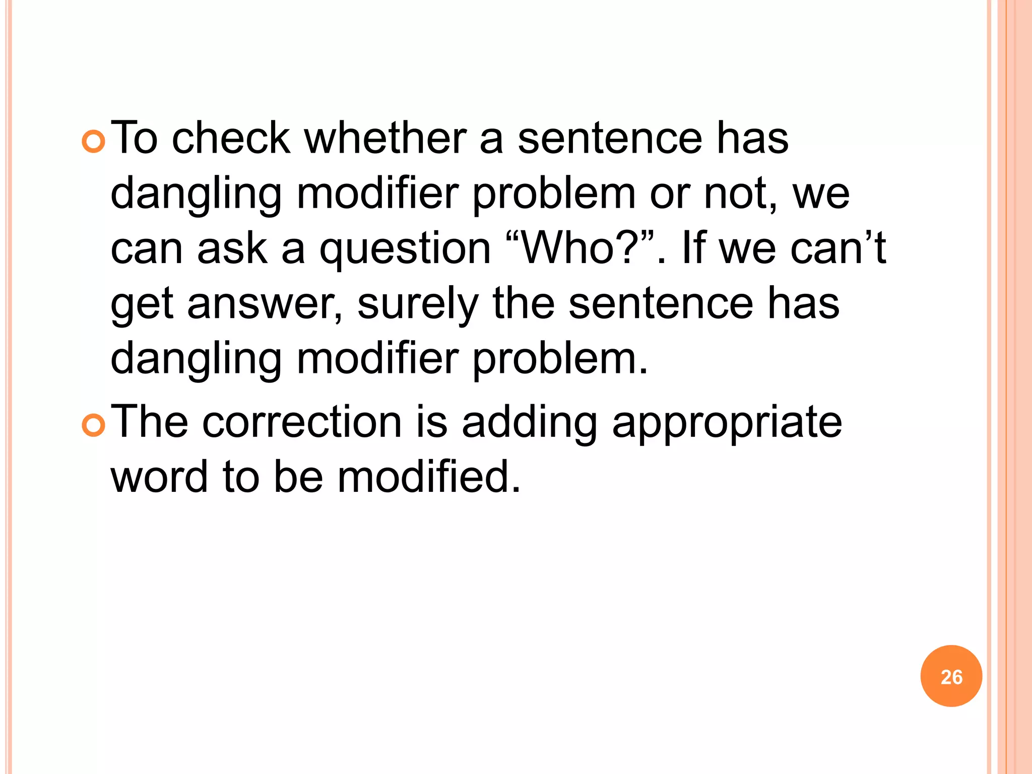 Faulty Sentences | PPTX