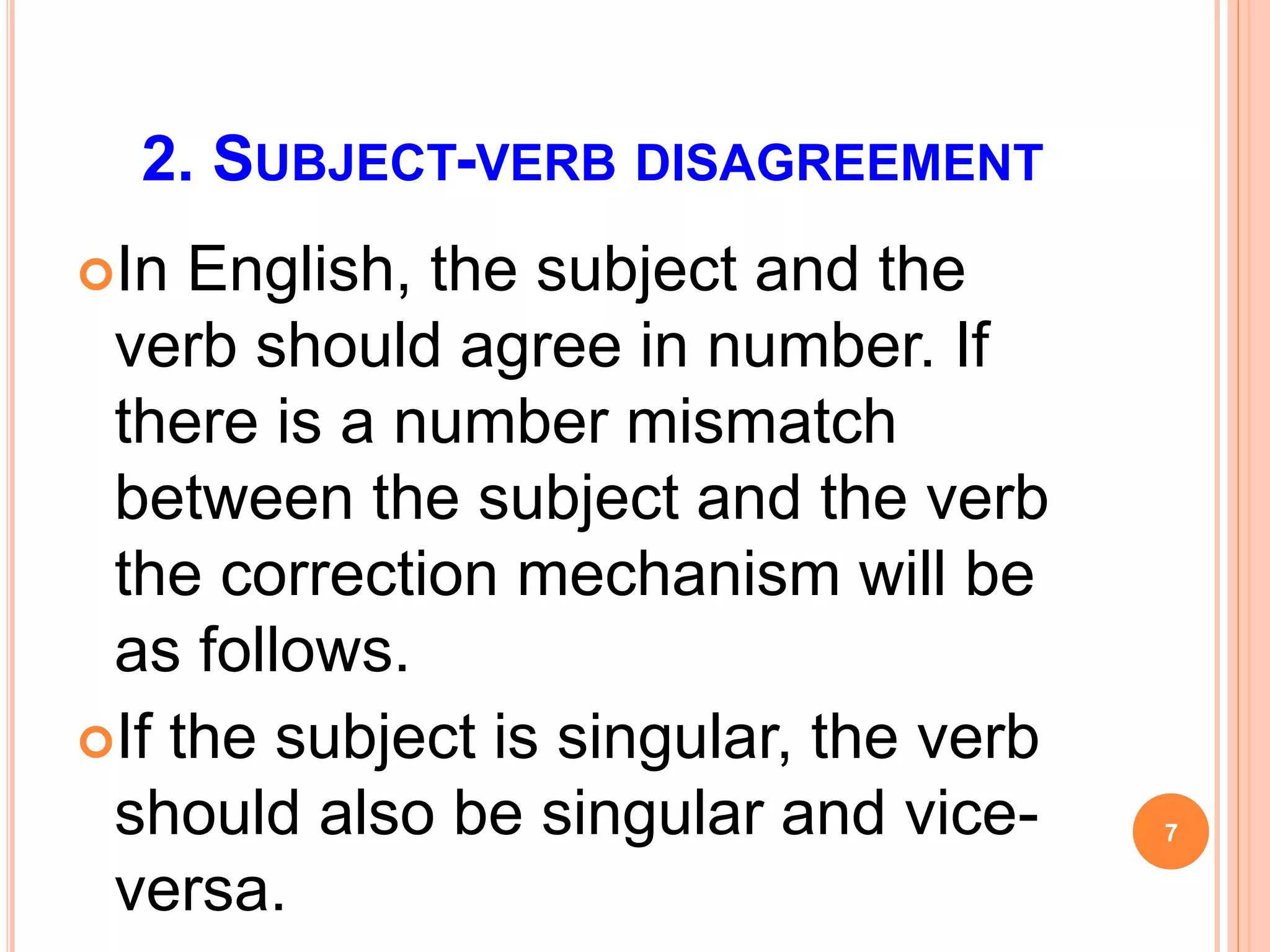 Faulty Sentences | PPTX