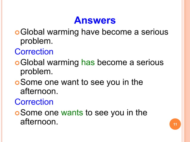 Faulty Sentences | PPTX