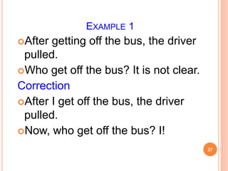 Faulty Sentences | PPTX