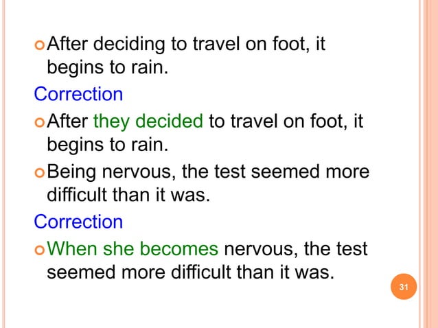 Faulty Sentences | PPTX