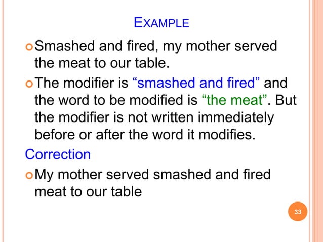 Faulty Sentences | PPTX