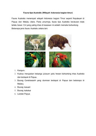 Fauna asiatis | DOCX