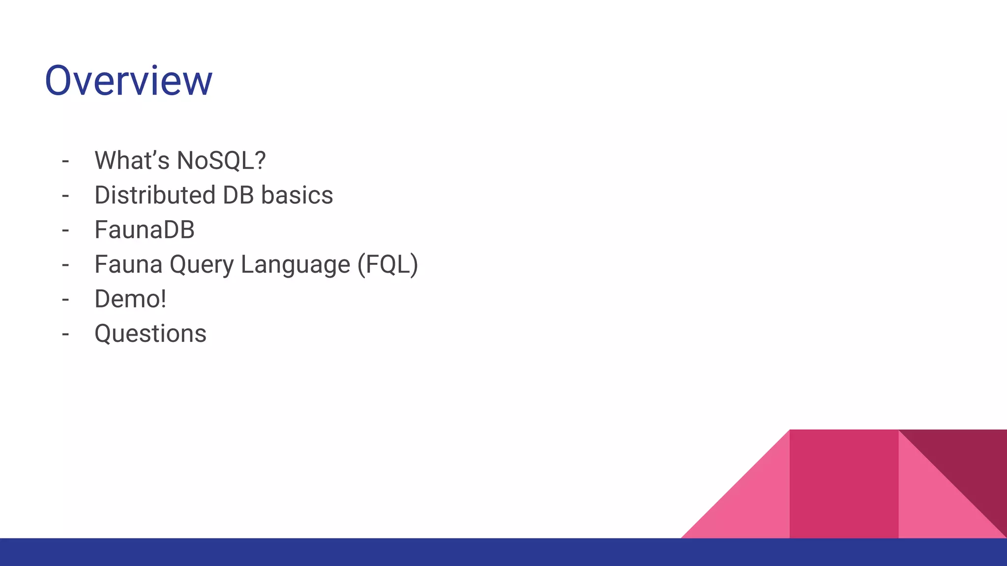 Fauna Db Functional Nosql Ppt 