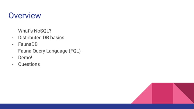 Fauna DB - Functional NoSQL | PDF | Databases | Computer Software and Applications