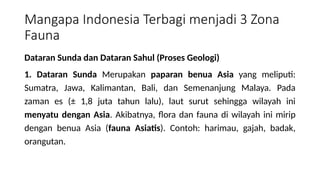 KERAGAMAN FAUNA FLORA FAUNA DI INDONESIA | PPTX