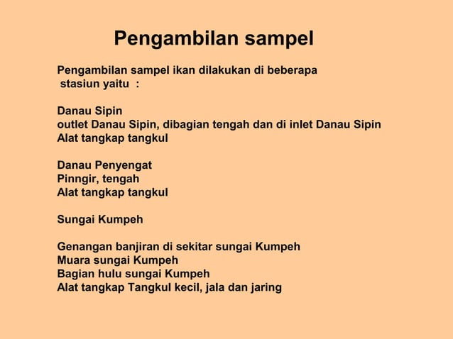 Fauna ikan di perairan rawa banjiran jambi | PPT