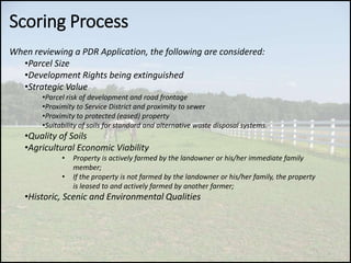 Fauquier County Purchase of Development Rights (PDR) Program | PPT