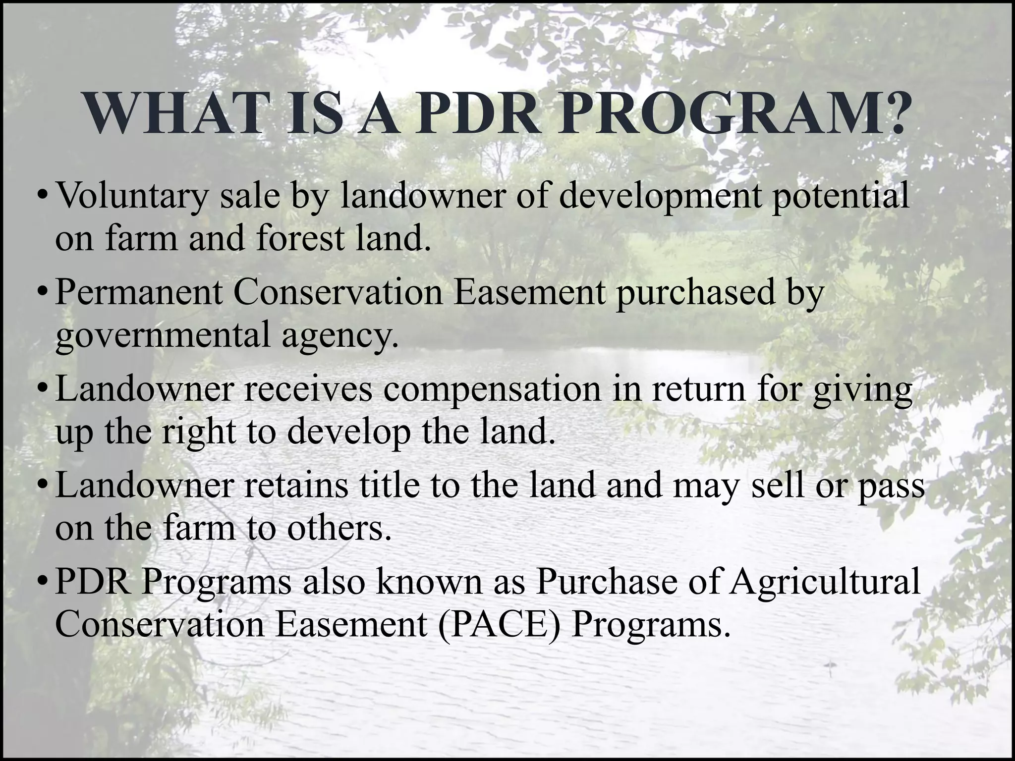 Fauquier PDR and Conservation Easement Presentation | PDF