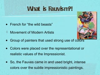 Fauvism | PPT