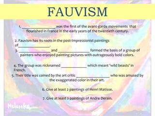 Fauvism | PPTX