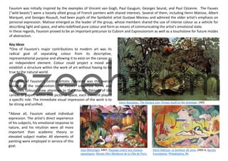 Understanding the Fauvism Art Movement | PDF