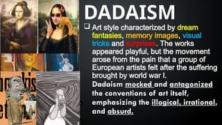 Fauvism, Dadaism, Surrealism.pptxxxxxxxxxx | PPTX