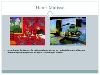 Fauvism PowerPoint-Secondary Education | PPTX