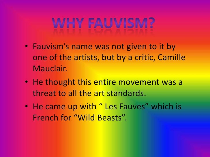 Fauvism presentation