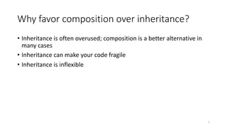 Favor composition over inheritance | PDF