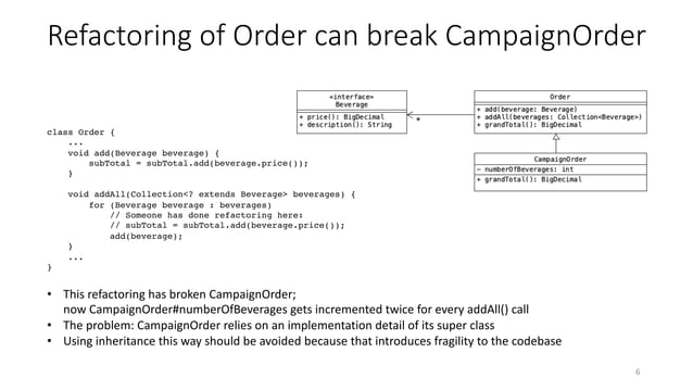 Favor composition over inheritance | PPT