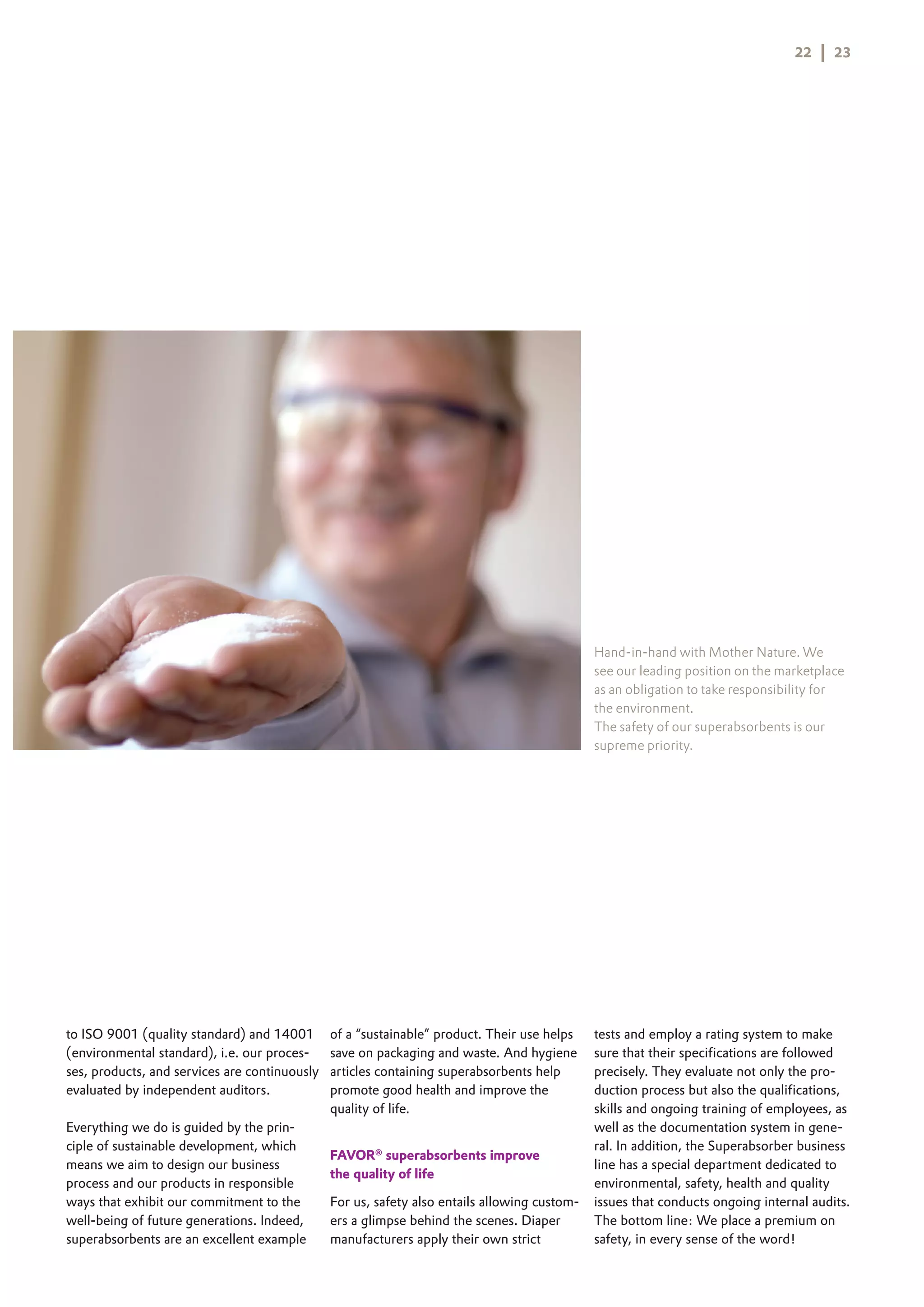 Illustrated FAVOR® Superabsorbent Polymer Brochure | PDF
