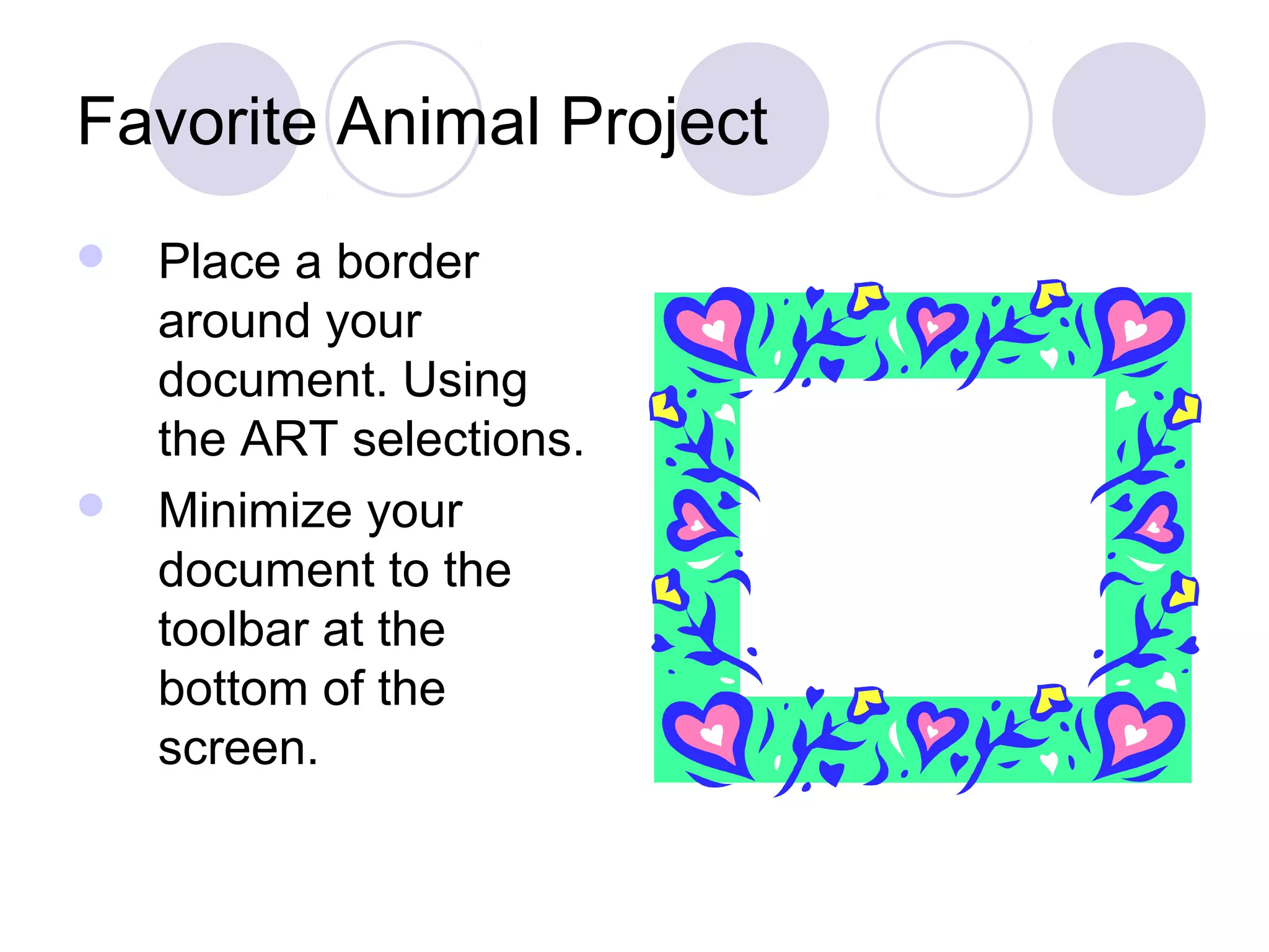 Favorite animal project | PPT