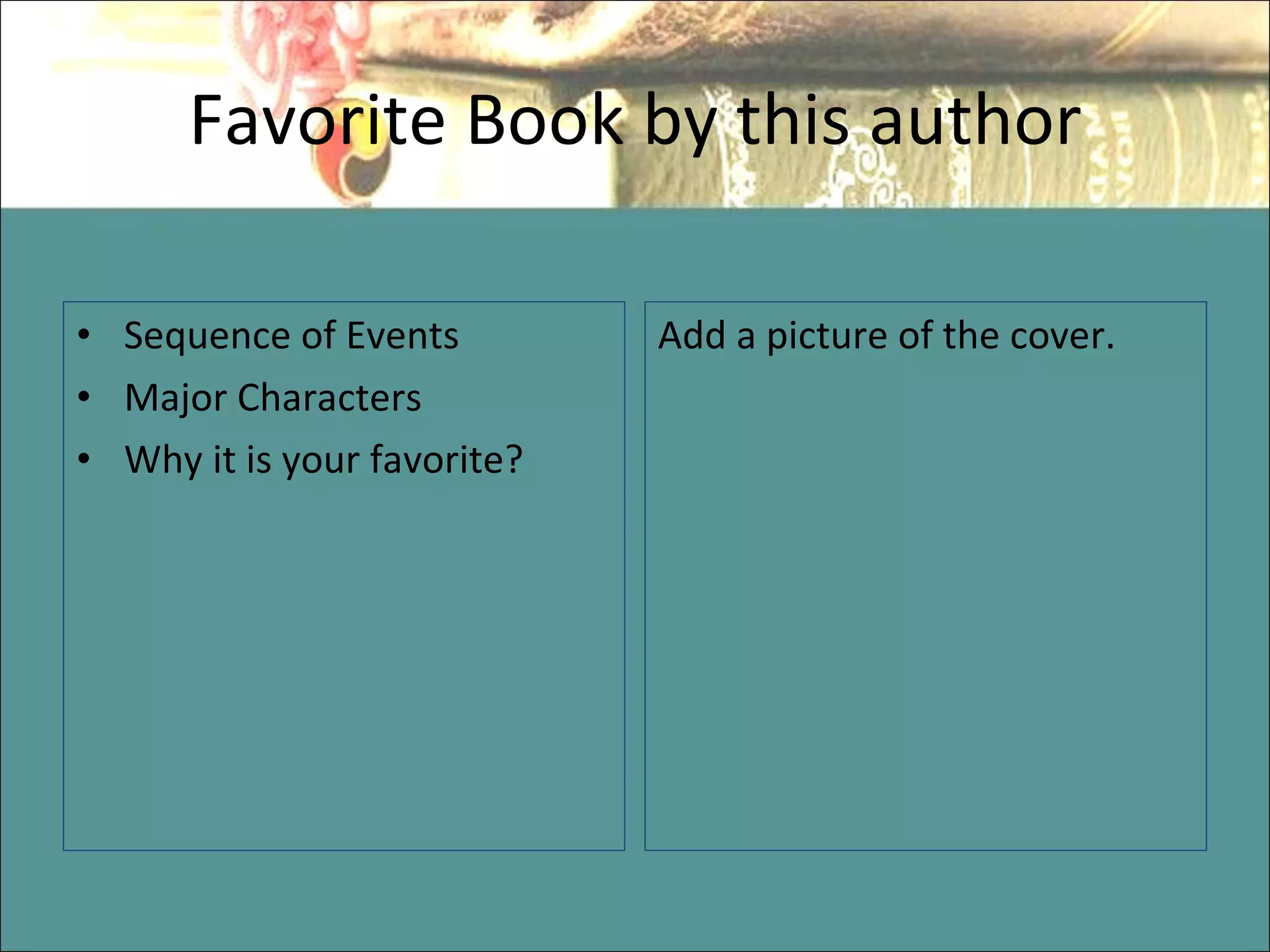 Favorite Author | PPT