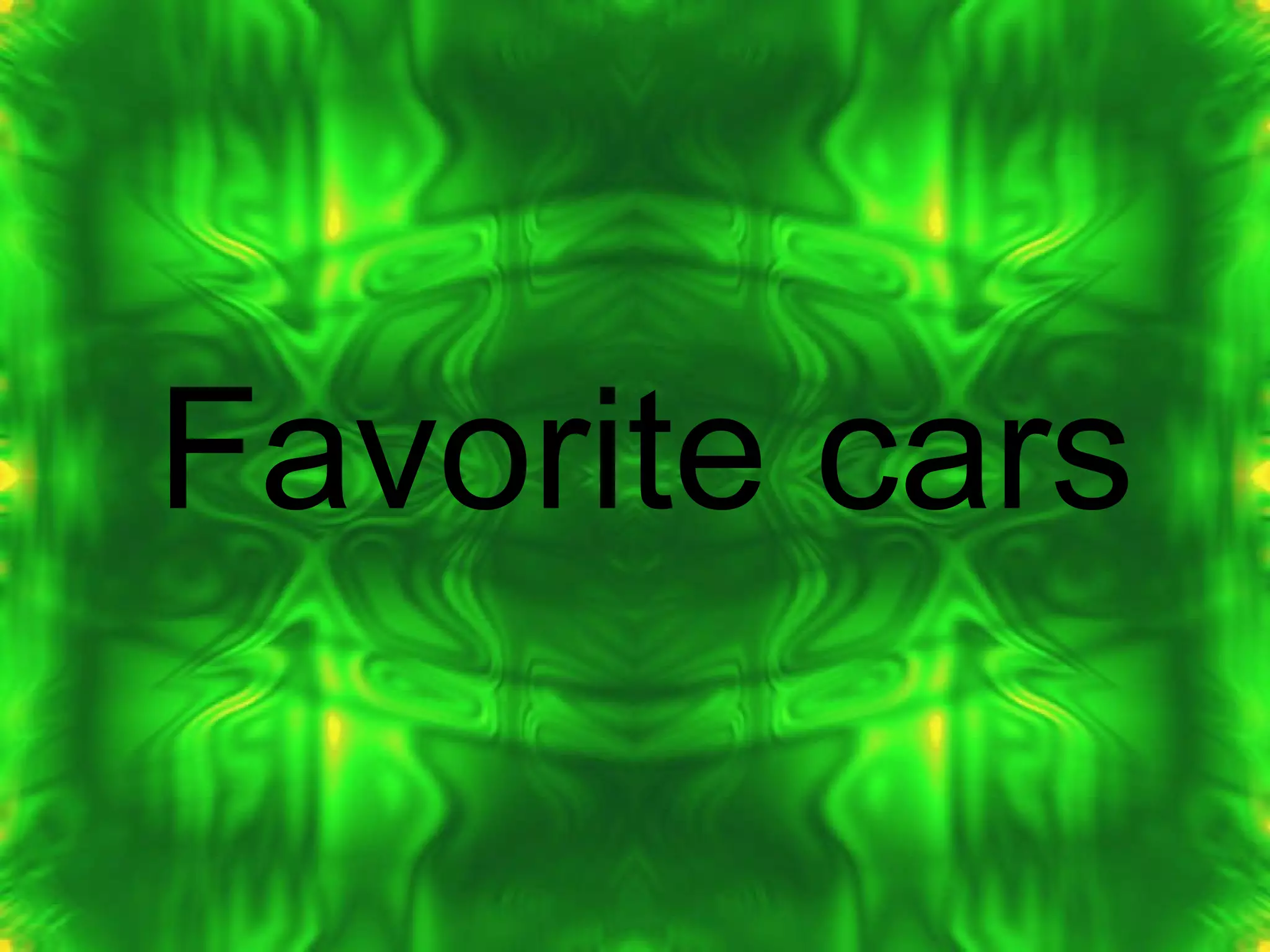 Favorite Cars | PPT