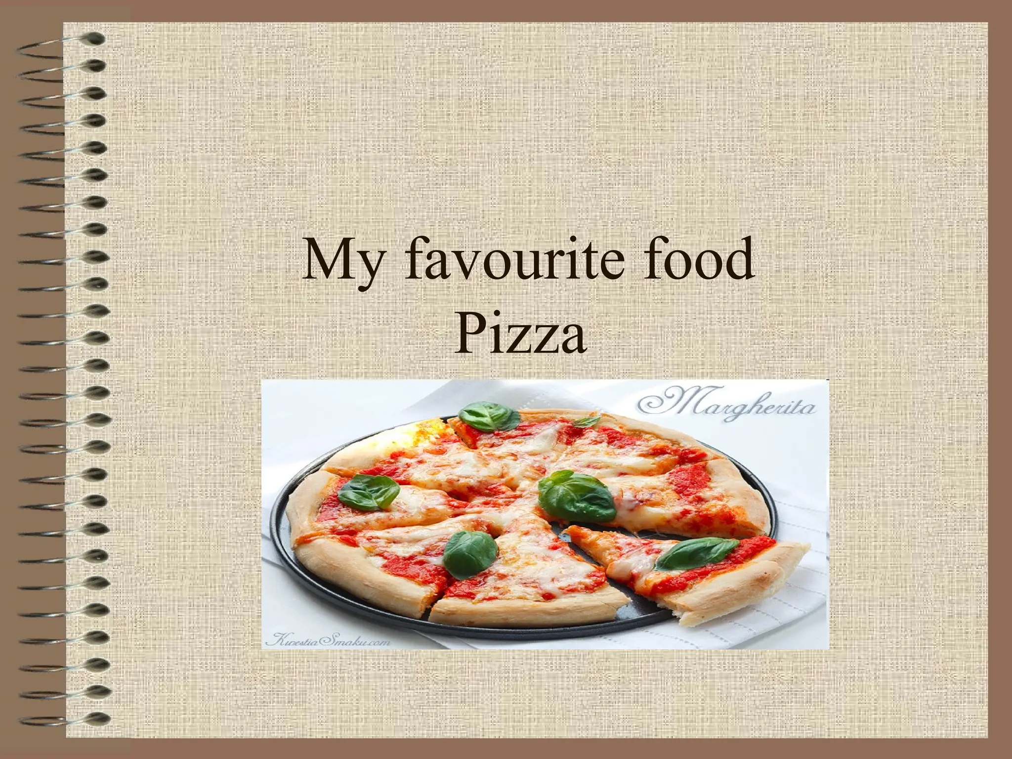 Presentation About My favorite food Pizza | PPT