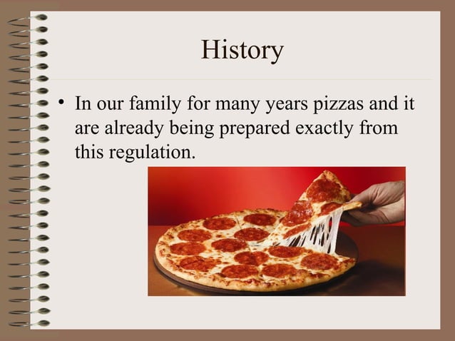 Presentation About My favorite food Pizza | PPT