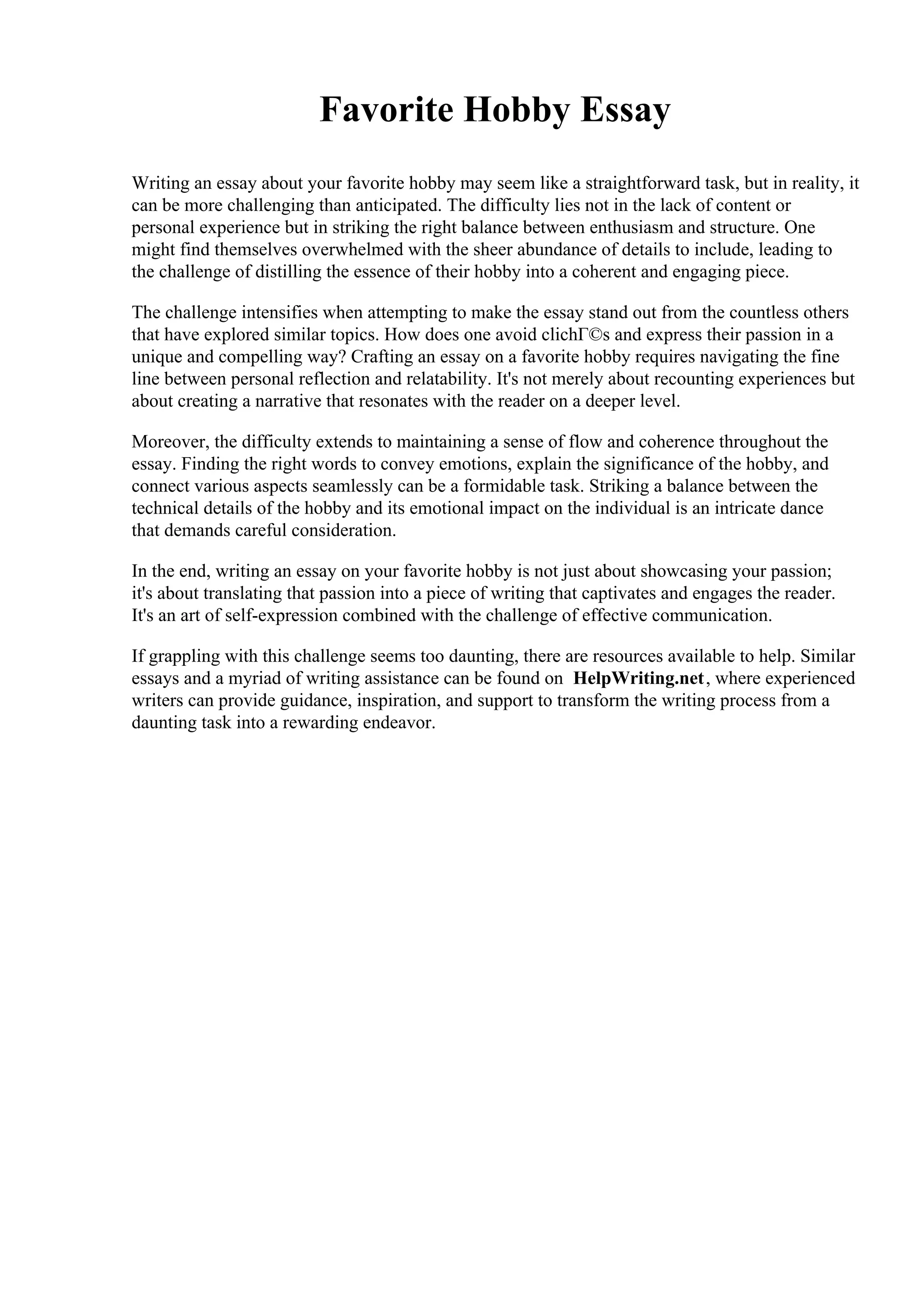 Favorite Hobby Essay.pdf