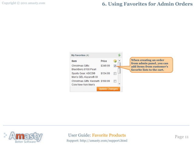User Guide for Favorite Products Magento extension by Amasty | PPT