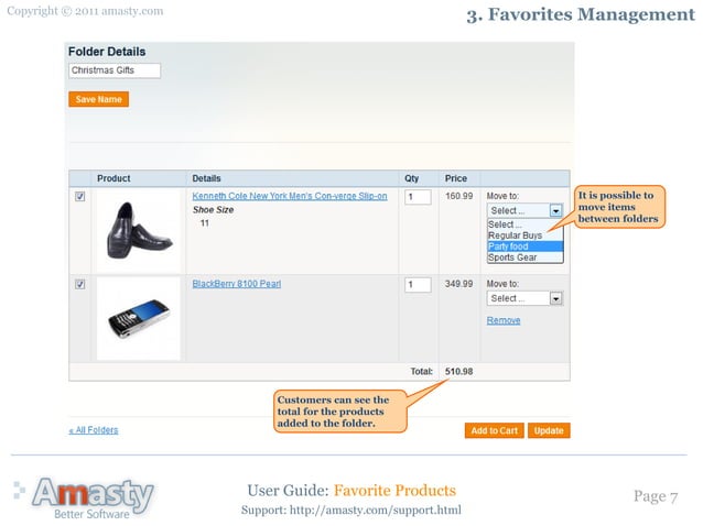 User Guide for Favorite Products Magento extension by Amasty | PPT